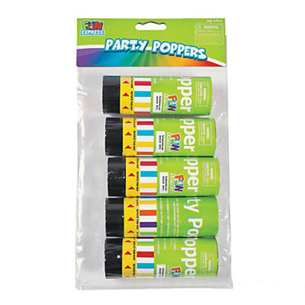Lot of 10 Party Metallic Confetti Poppers Party Favors - Walmart.com