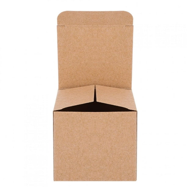 50PCS Kraft Paper Favor Boxes Cube Gift Boxes Mini Foldable Treat Boxes ...