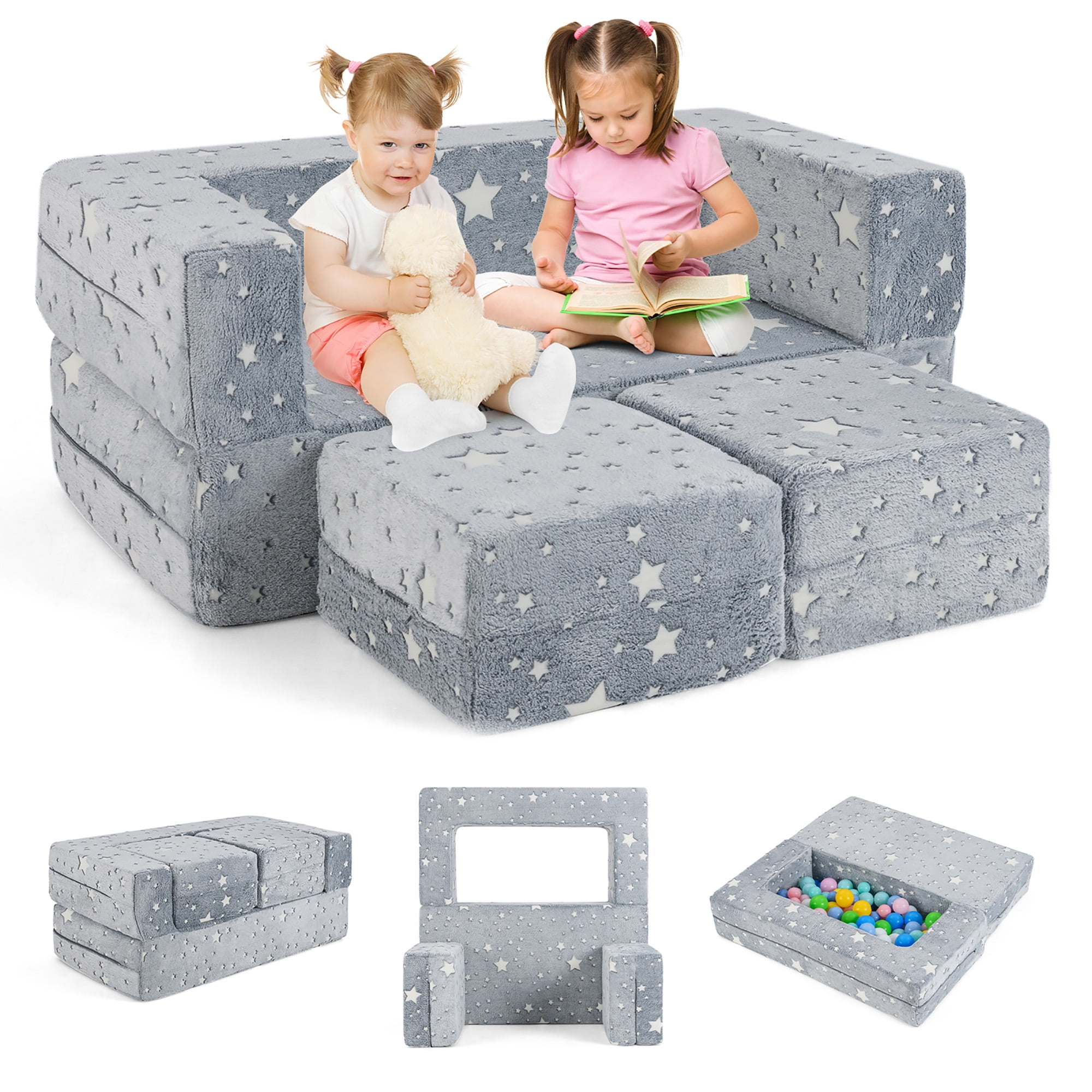 Click here for Gymax 3-In-1 Baby Fold Out Sofa W/ Removable & Mac... prices