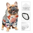 Cauagu Koi Fish And Corals Pattern Winter Pet Hoodie Sweatshirts- Dog ...