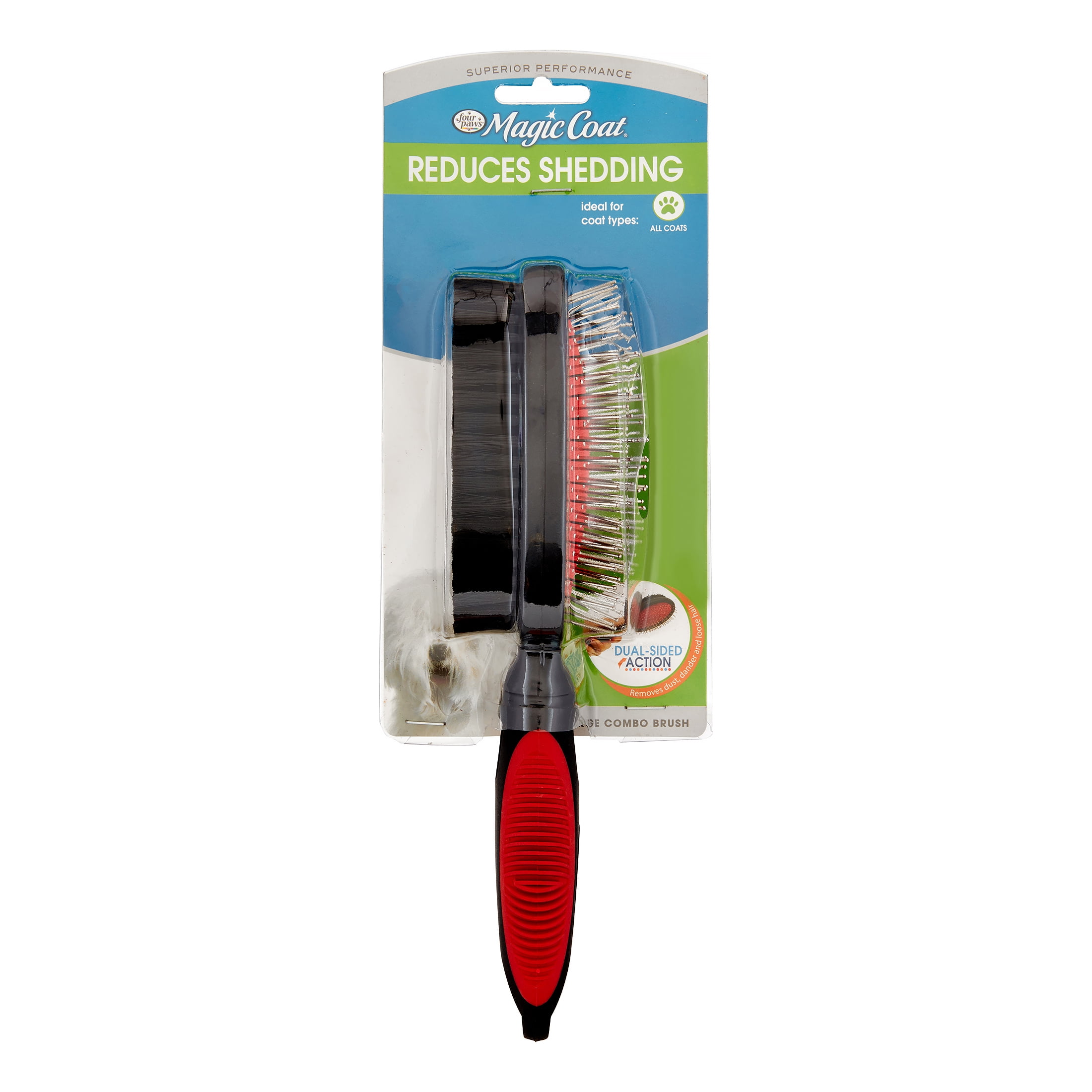 Four Paws Magic Coat Dog Combo Brush, Large - Walmart.com - Walmart.com