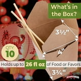 Avant Grub 26 oz Large Disposable Paper Take Out Boxes, 10 Pack ...