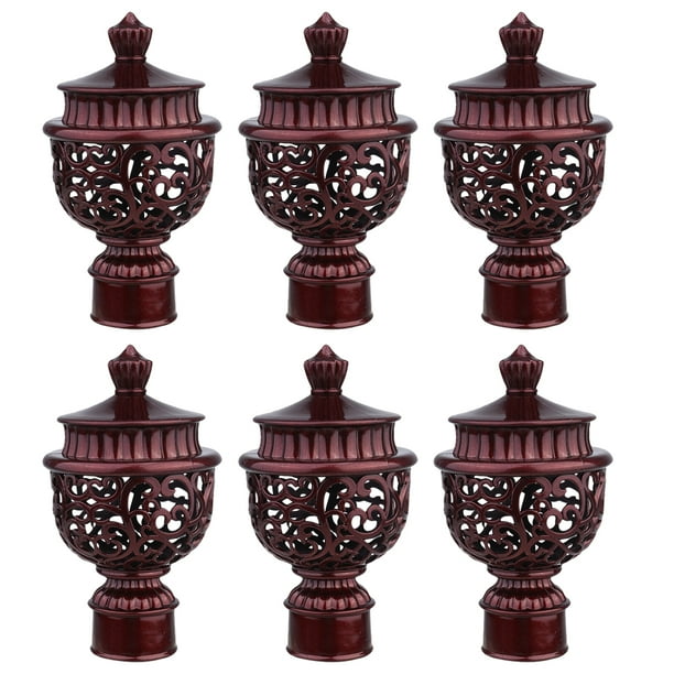 NUOLUX Curtain Rod End Head Hole Caps Fittings Decorative Cap Plug ...