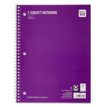 Mintgreen Spiral Notebook, College Ruled, 3 Subject, 105 Sheets, 8.5" x ...