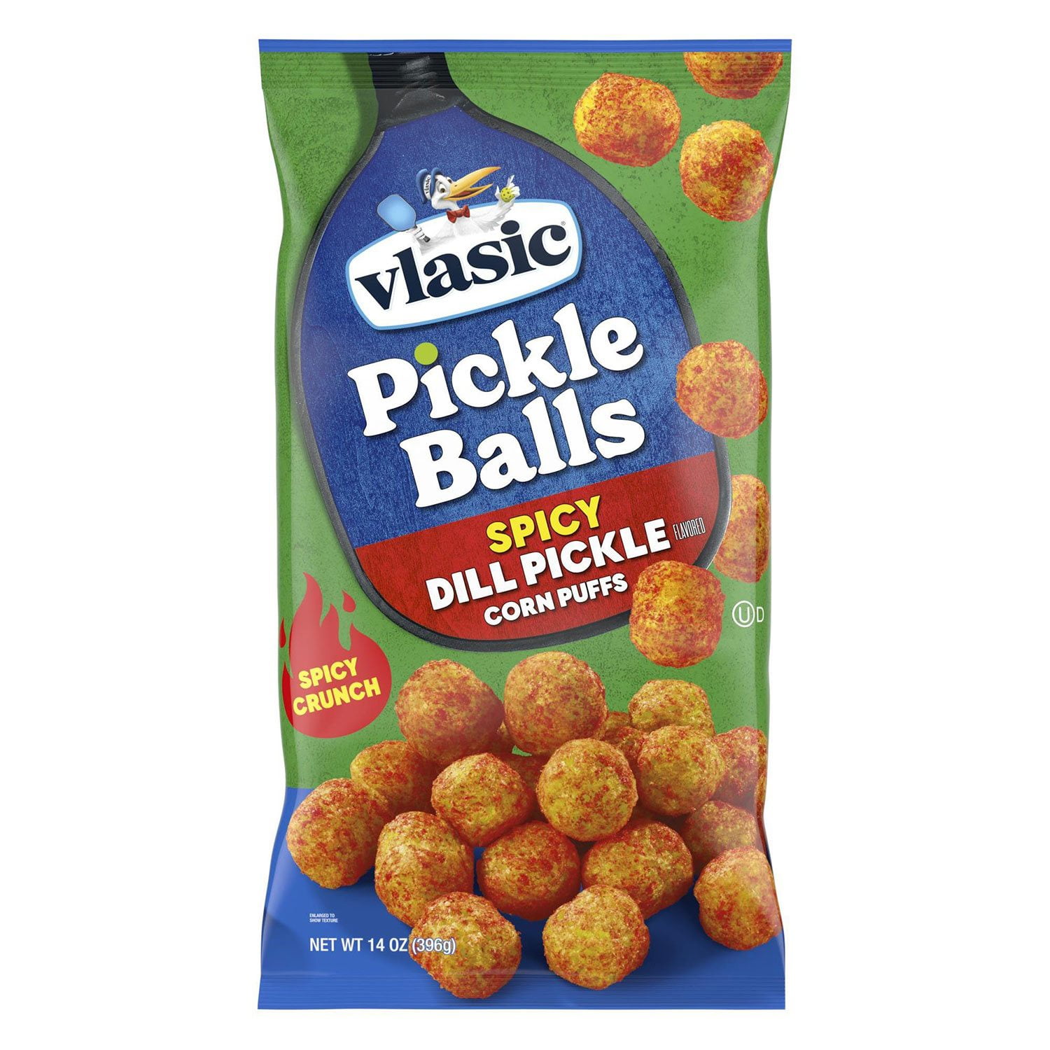 Vlasic Pickleball Balls Spicy Dill Pickle Corn Puffs, 14 oz. - Samsclub.com