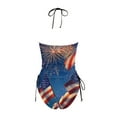 COMVALUE Tankini Swimsuits Women 4th of July Red White Blue Swimsuit ...