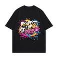 Crewneck T Shirt Black Respect The Drip Soccer Ball And Sneakers ...