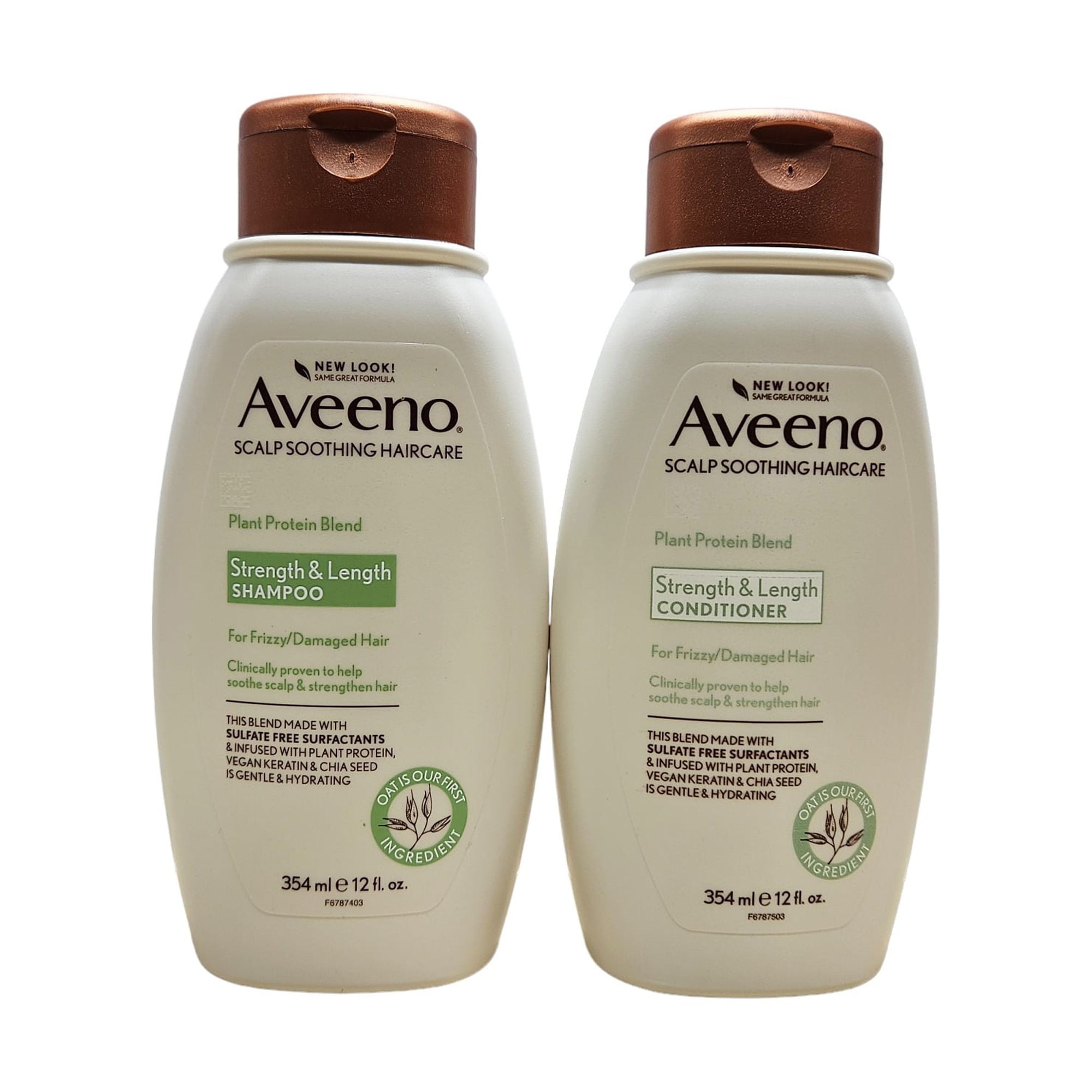 Aveeno Plant Protein Blend Shampoo & Conditioner for Strong Healthy ...