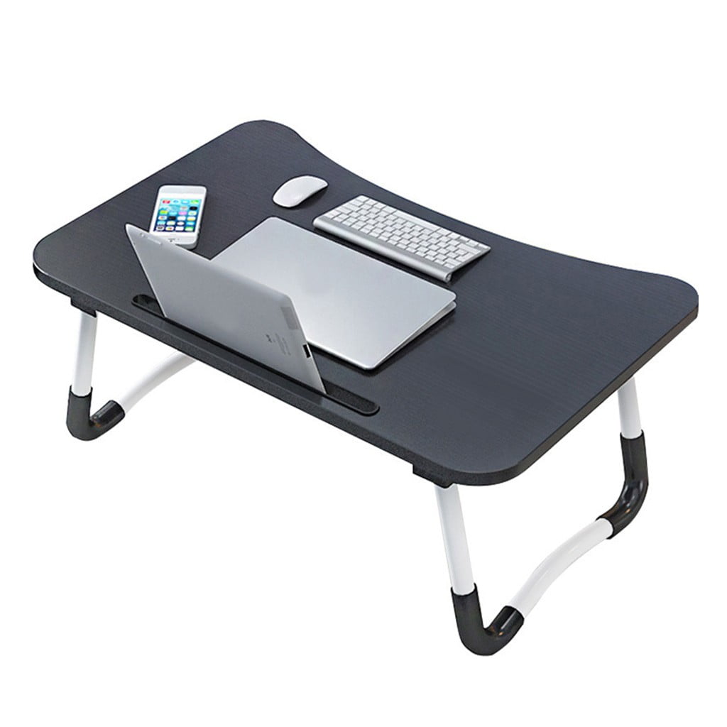 Buy Laptop Bed Table, Breakfast Tray with Foldable Legs, Portable Lap ...