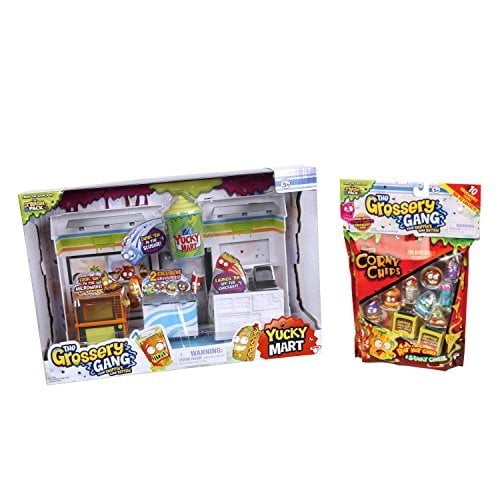The Grossery Gang Yucky Mart Playset and Corny Chips 10 Figure Pack ...