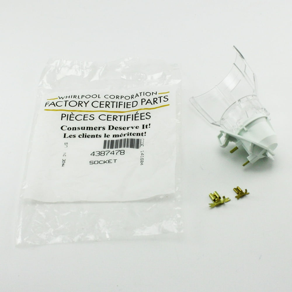4387478 For Whirlpool Refrigerator Light Socket - Walmart.com - Walmart.com