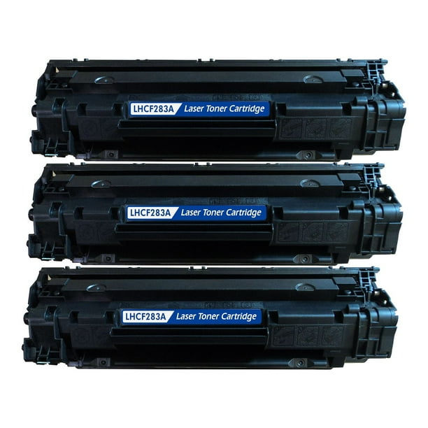 L-ink 3 Pack Compatible HP 83A (CF283A) Black Toner Cartridge - Walmart.ca