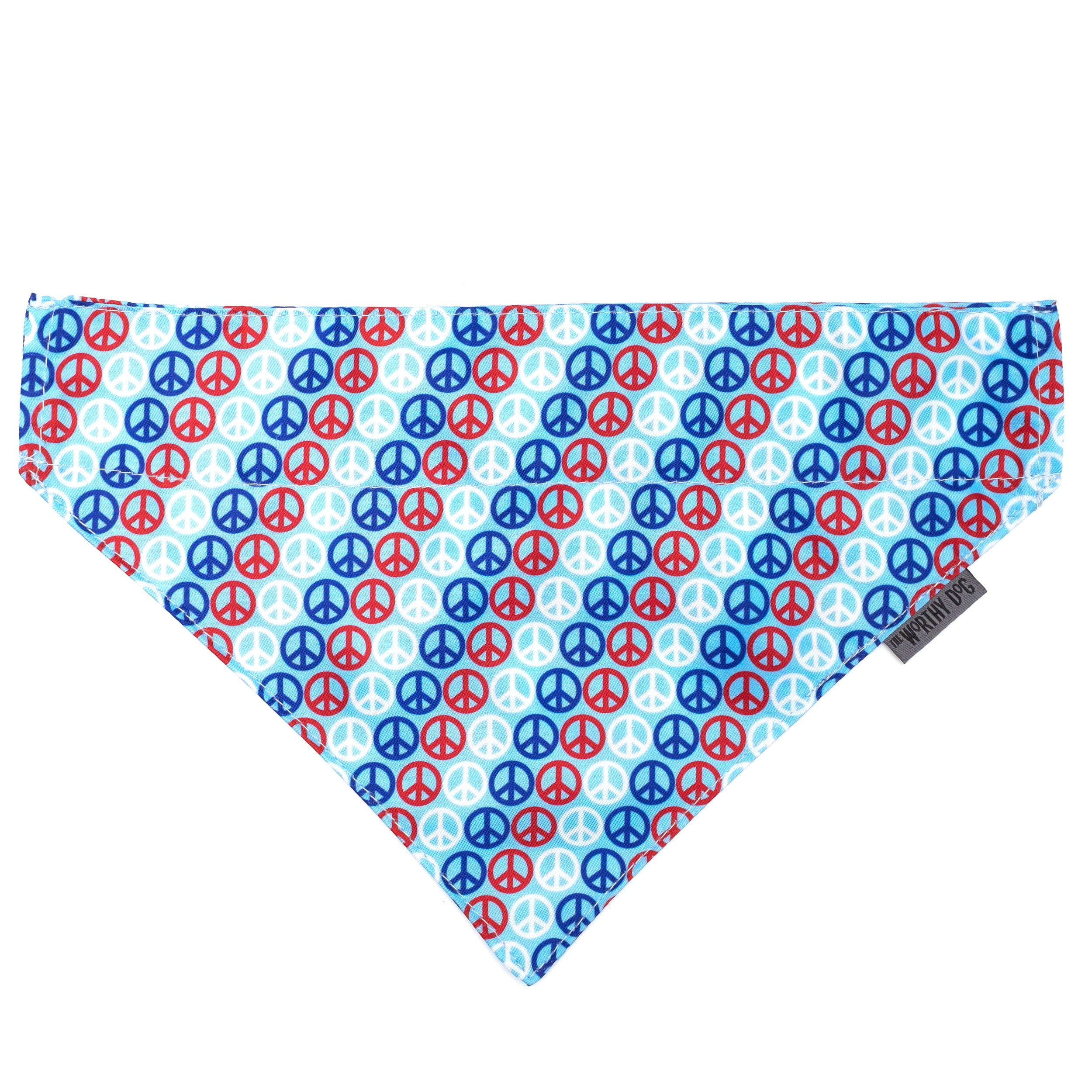Red, White, and Blue Peace Bandana - Walmart.com