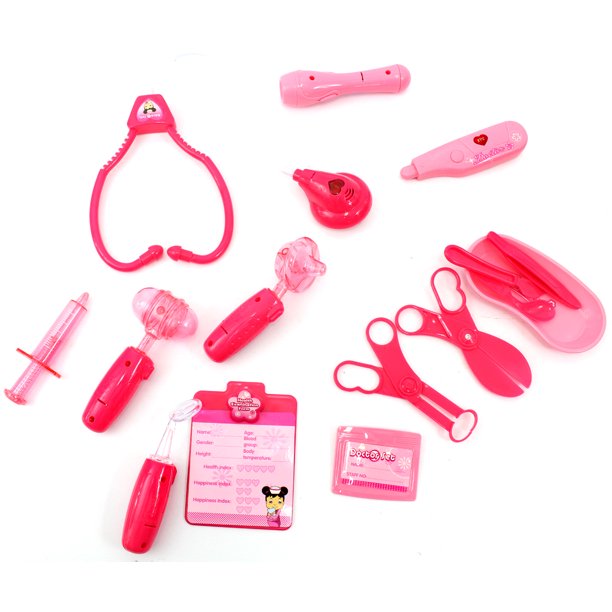 What's Up Doc? Doctor Nurse Medical Kit Playset - Pink - Walmart.com ...