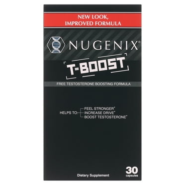 Nugenix Total-T Men's Testosterone Booster Supplement, Strength Boost ...