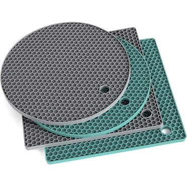 Better Kitchen Products, 3 Pack, Large Silicone Pot Holders, Hot Pads ...