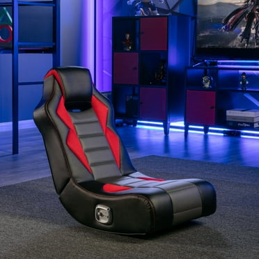 "X Rocker Solo RGB 2.0 Wired Floor Rocking Gaming Chair with Speakers ...