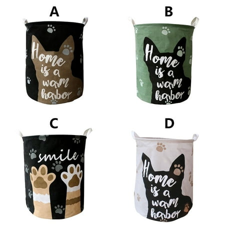 Cartoon Cotton Linen Organizer Office Desktop Cosmetic laundry basket ...