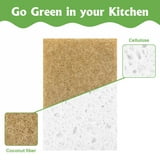SDOTXA 16 Pack Natural Kitchen Sponges Compostable Cellulose and ...