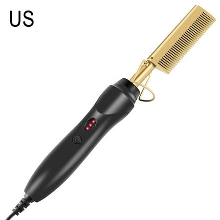 Electric Heating Comb Multifunctional Copper Hair Straightener Brush ...