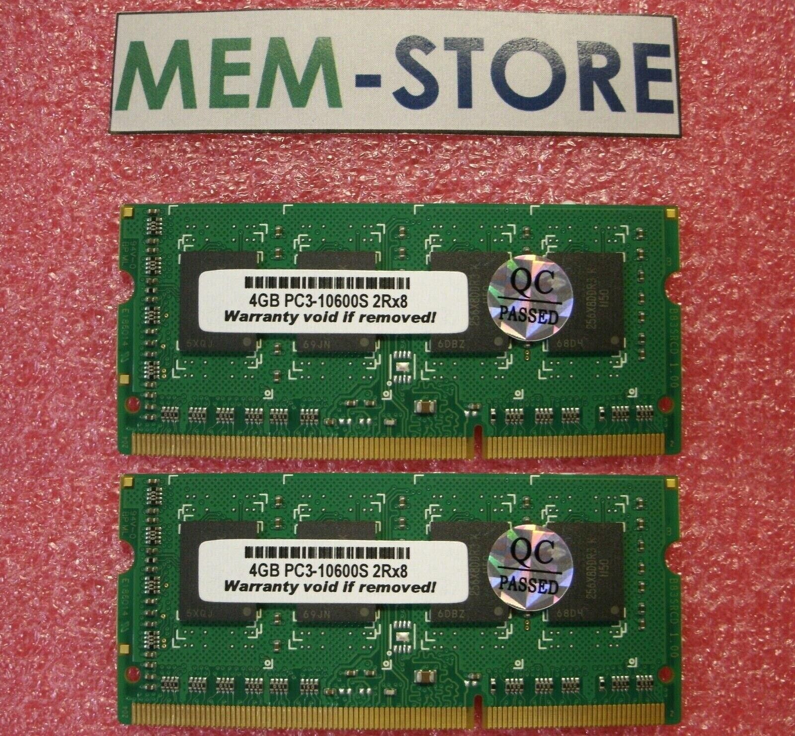 8GB (2x4GB) DDR3 1333MHz SODIMM Crucial CT2K4G3S1339M Equivalent Laptop Memory (3rd Party ...