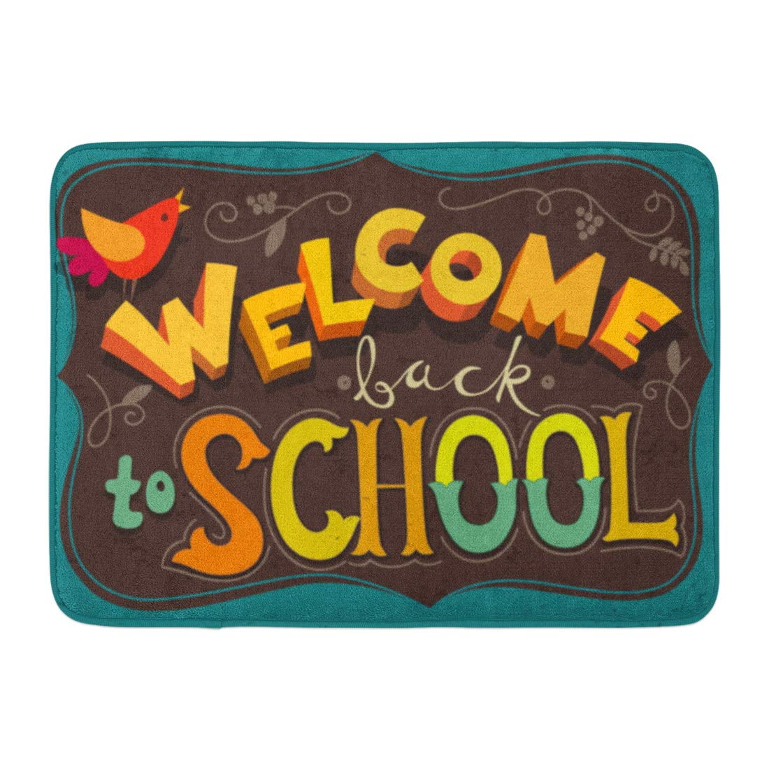 GODPOK Book Black Alphabet Welcome Back to School Blackboard Design ...