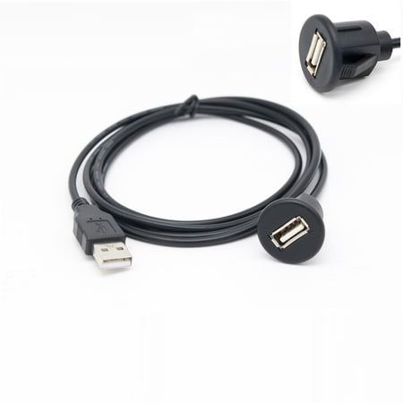 Car Usb Extension Cable Dashboard Flush Mount For Radio Stereo Dvd ...