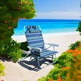 Beach Chairs for Adults Heavy Duty, Compact Portable Lay Flat Folding ...