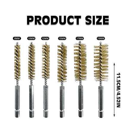 Round Wire Brush Diameter Stainless Steel Tube Brushes in Different ...
