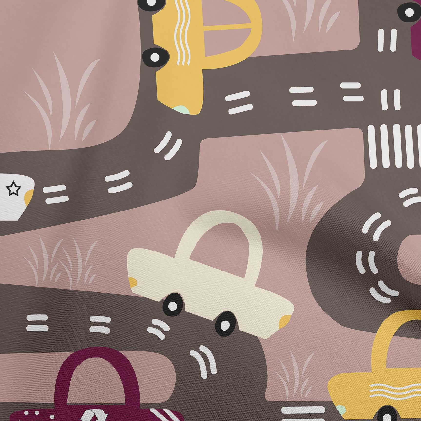 oneOone Cotton Flex Dusty Rose Fabric Car Sewing Material Print Fabric ...