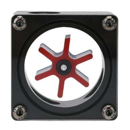 rudenlos G1/4 Port 3 Impeller Water Flow Meter Indicator for PC Water ...