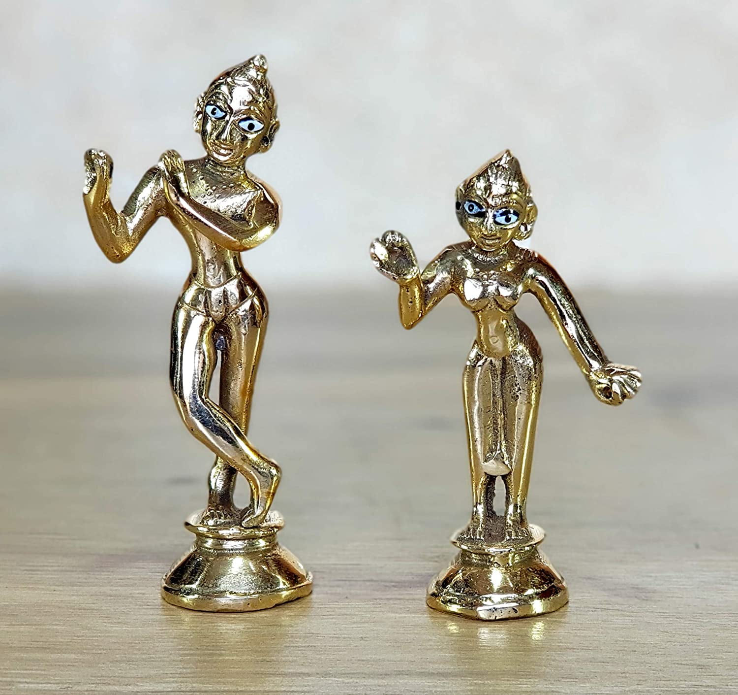 eSplanade - Brass Radha Krishna - Small Size - Pair of Brass Radha ...