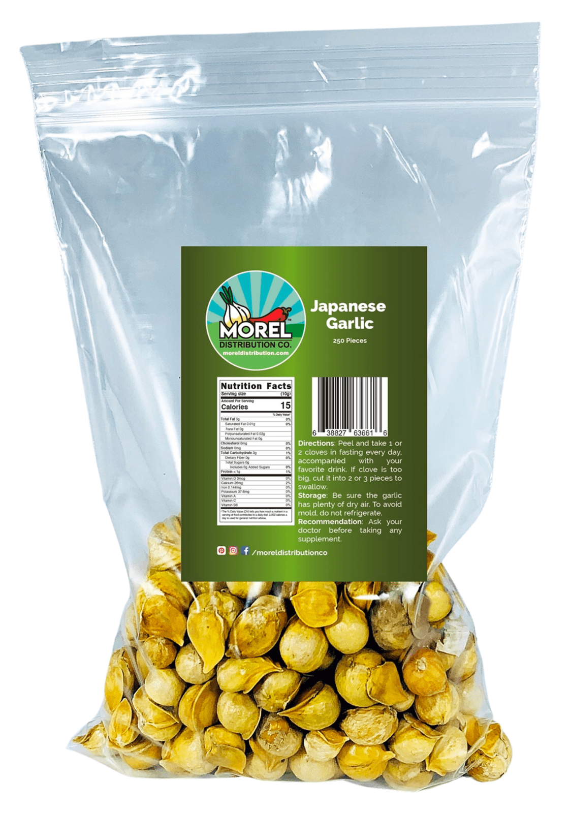 Japanese Garlic (Ajo Japones) 100% Natural!!! 250 (Count per bag) 7 oz ...