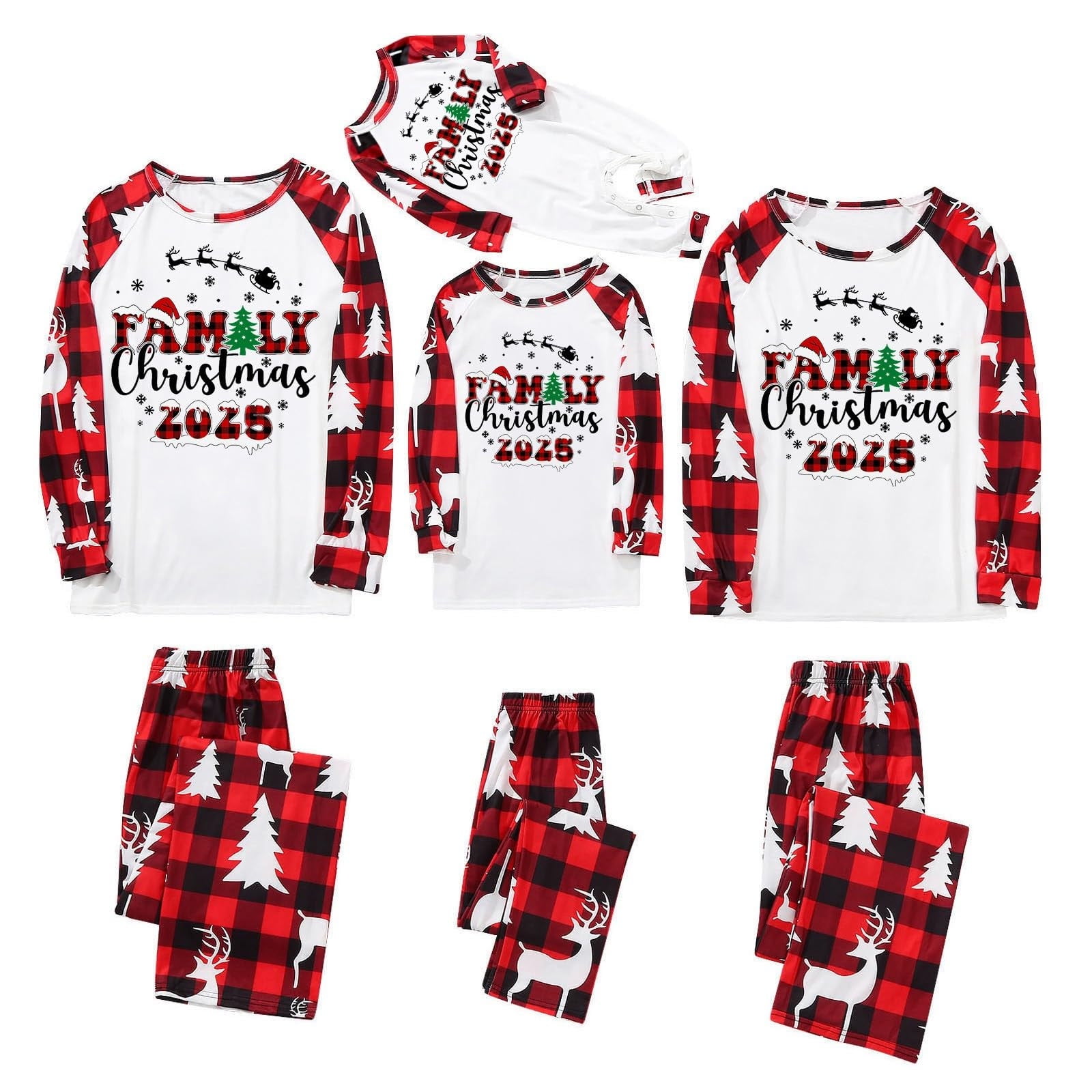 Click here for Aocisk Childrens Family Christmas Pajamas With San... prices