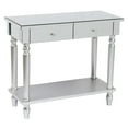 Ktaxon Mirrored Console Table Sofa Table with Drawers and Shelf Slim ...