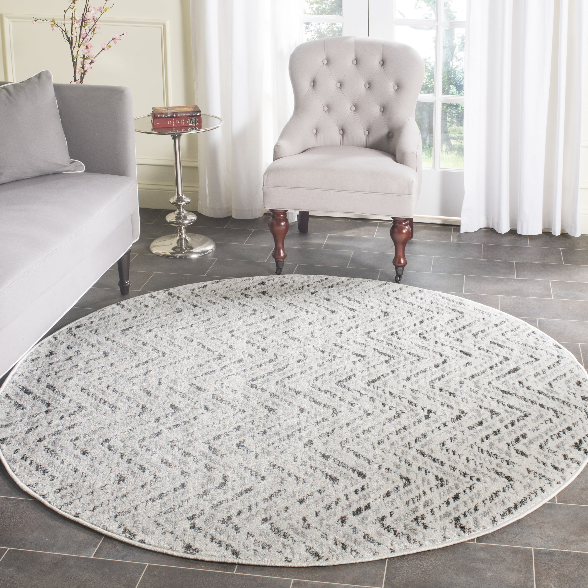 Safavieh Adirondack Altan Chevron Round Area Rug - Walmart.com