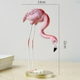 2 Pieces Bird Figurine Flamingo Resin Statue Elephant Sculpture Hand ...