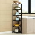 bimiti 6 Tier Kitchen Corner Pot Rack - 65" Height Triangular Storage ...