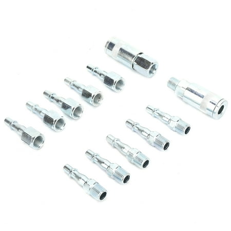 Air Hose Connector 1/4in Female Thread Air Hose Connector 12Pcs BSPT 1 ...