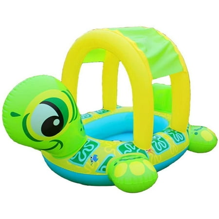 YYQ Cute Turtle Ride On Baby Inflatable YYQ with Canopy Seat Boat ...