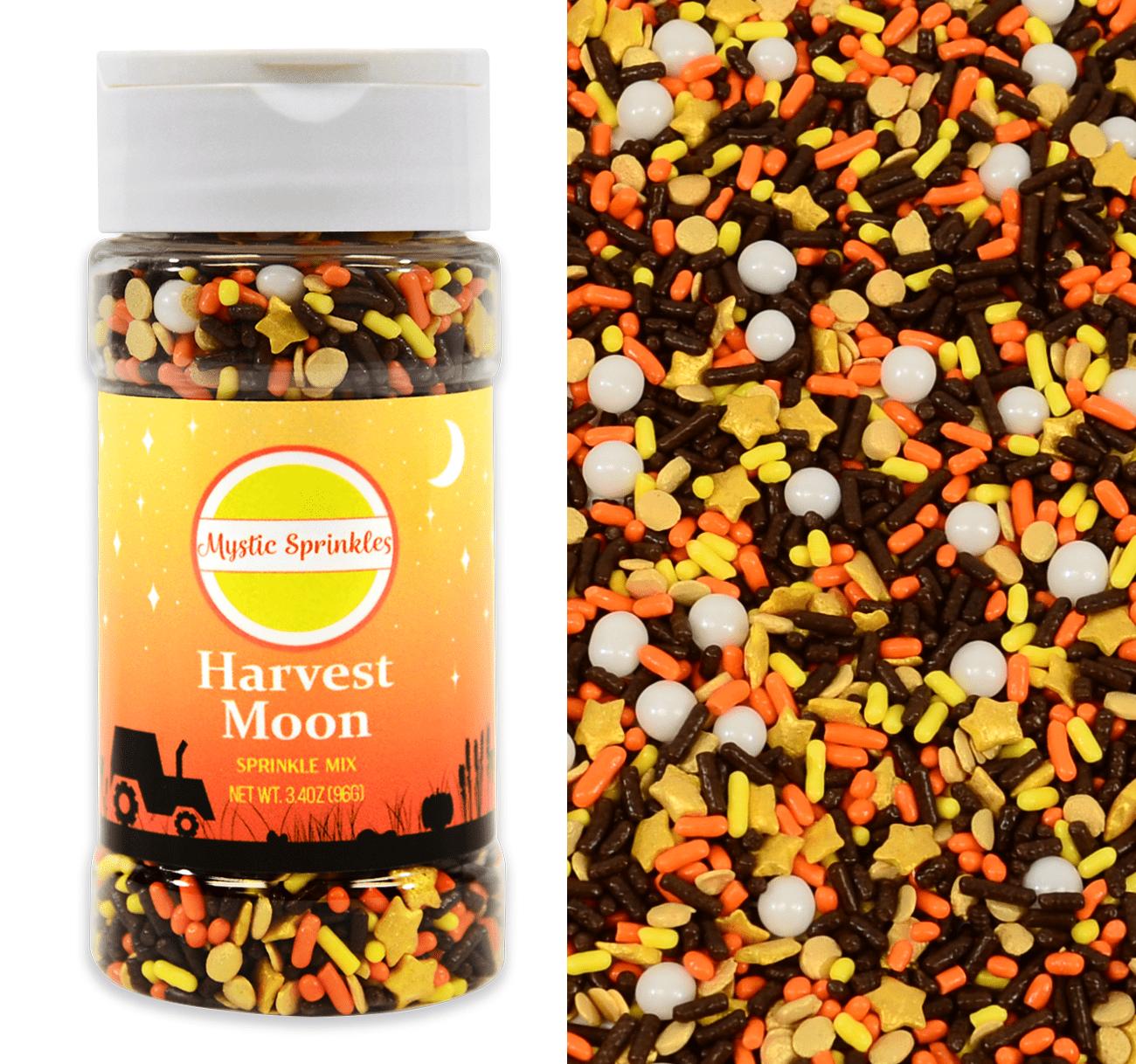 Mystic Sprinkles Harvest Moon Sprinkle Mix 3.4 Ounce Bottle - Walmart.com