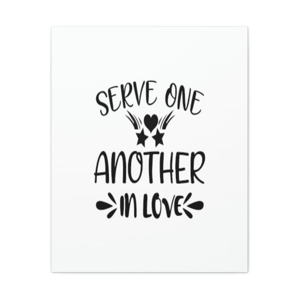 Scripture Walls Serve One Another Ephesians 5:21 Christian Wall Art ...