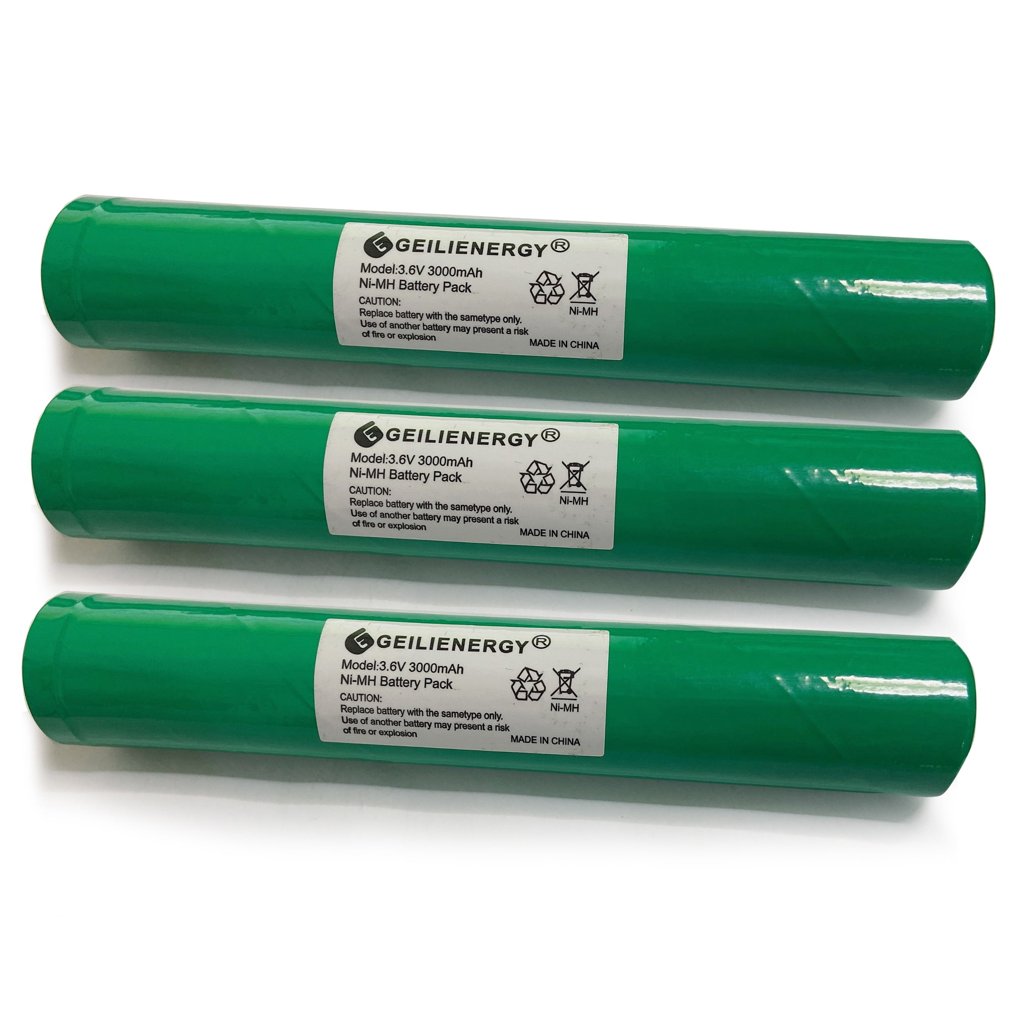 GEILIENERGY (3PCS) 3.6V Battery Compatible with Streamlight Stinger ...