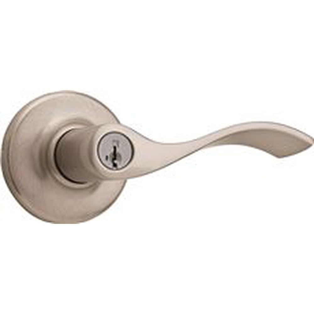 Kwikset Smartkey Balboa Entry Lever, Satin Nickel - Walmart.com ...