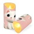 2PCS Medium Flameless Candles Lamp Flameless Candles Slanted Candle ...