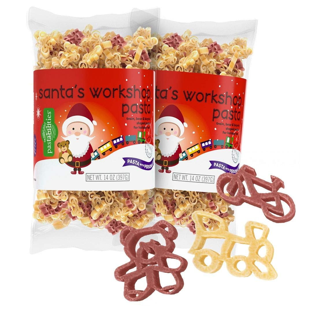 Pastabilities Santas Workshop Pasta, Fun Shaped Train Teddy Bear ...