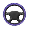 Fotbe blue Skull purple flower1 for Steering Wheel Cover Universal 15 ...
