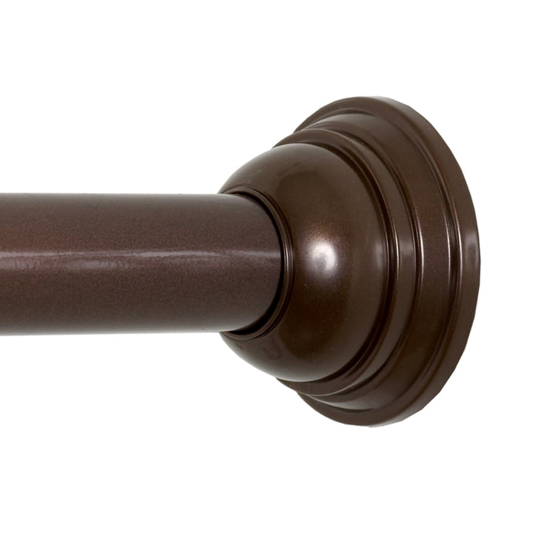 Zenna Home Tension Curtain Rod 72 in. L Oil Rubbed Bronze Brown ...