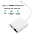 USB C Adapter Internet Double Ethernet Converter Type to RJ - Walmart.com