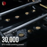 Expert Grill 3-Burner Propane Gas Grill with Wheels, Red - Walmart.com